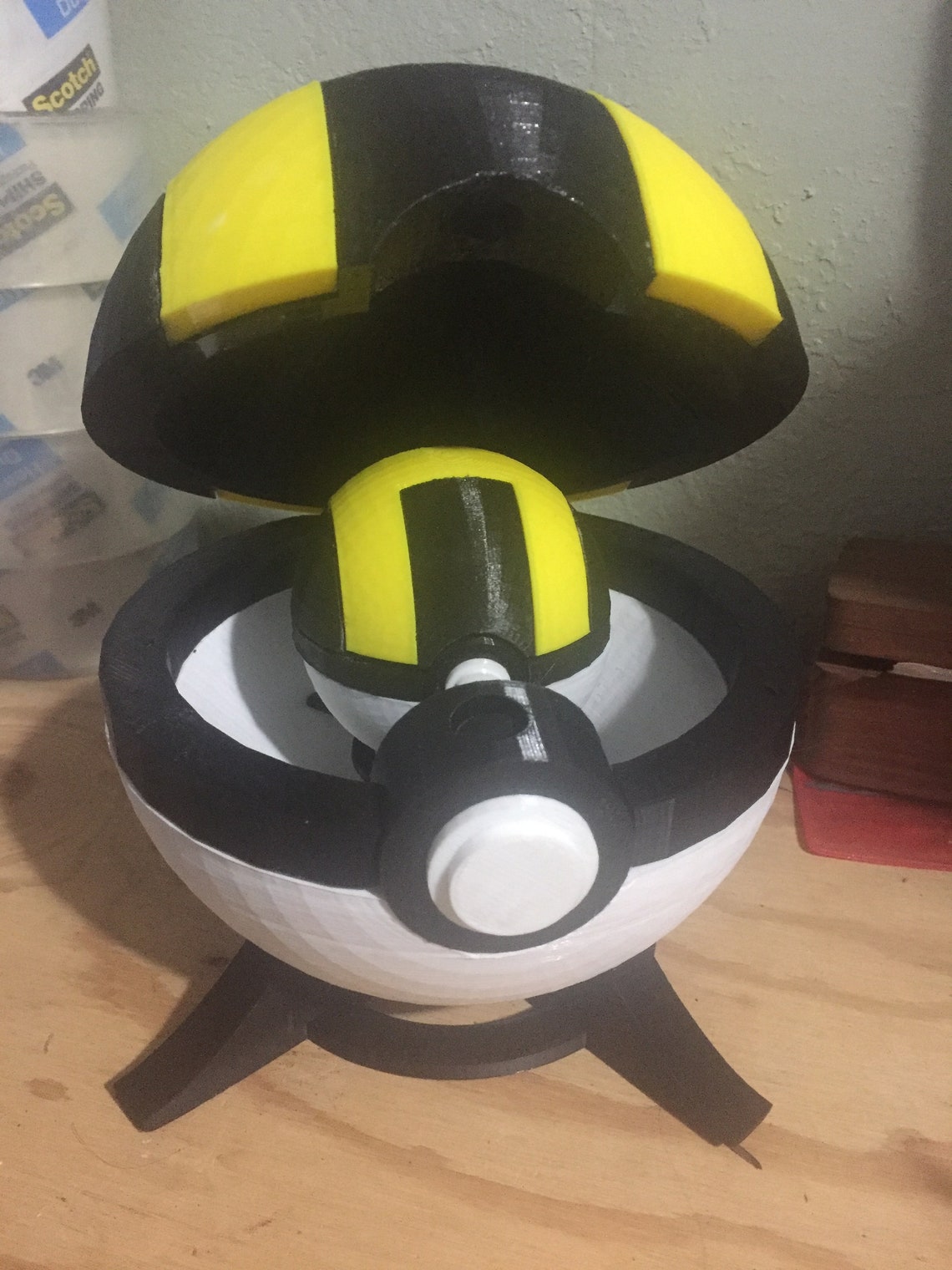 Large 3D Printed Pokeballs | Etsy