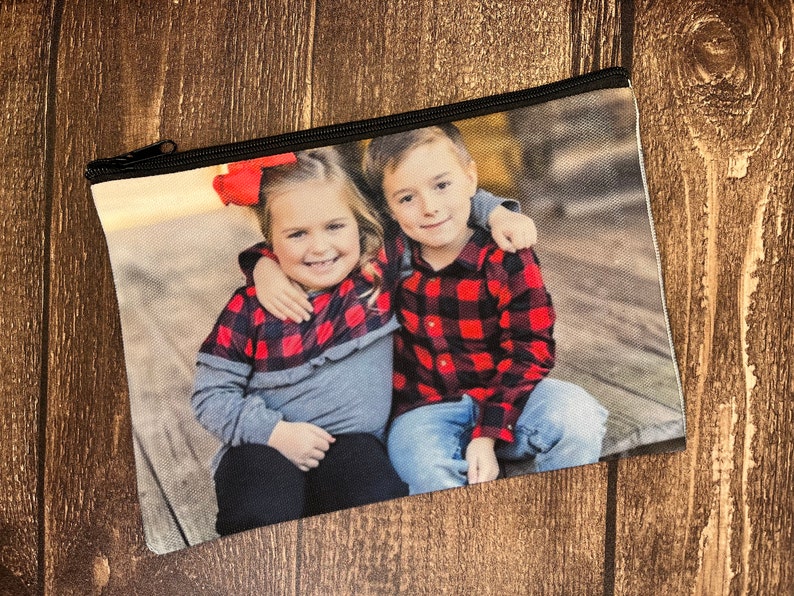 Custom Photo Collage Zipper Pouch: Personalized Makeup Bag - Etsy