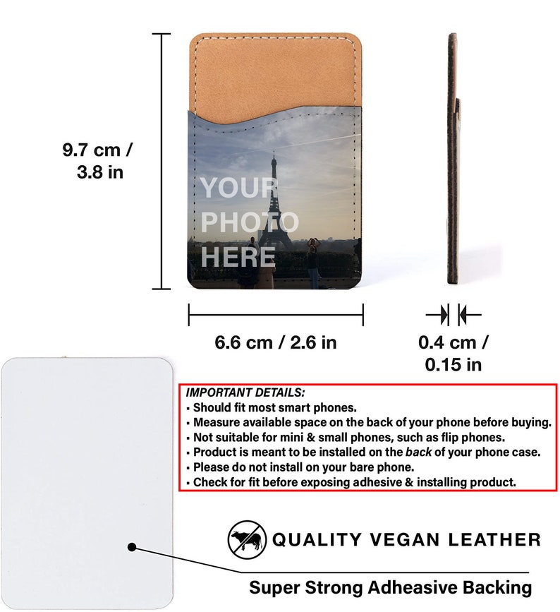 Personalized Phone Wallet With Photo Custom Phone Wallet With - Etsy