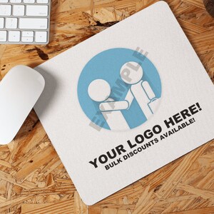 Custom Business Logo Mouse Pad, Bulk Discounts, Add Your Business Logo ...