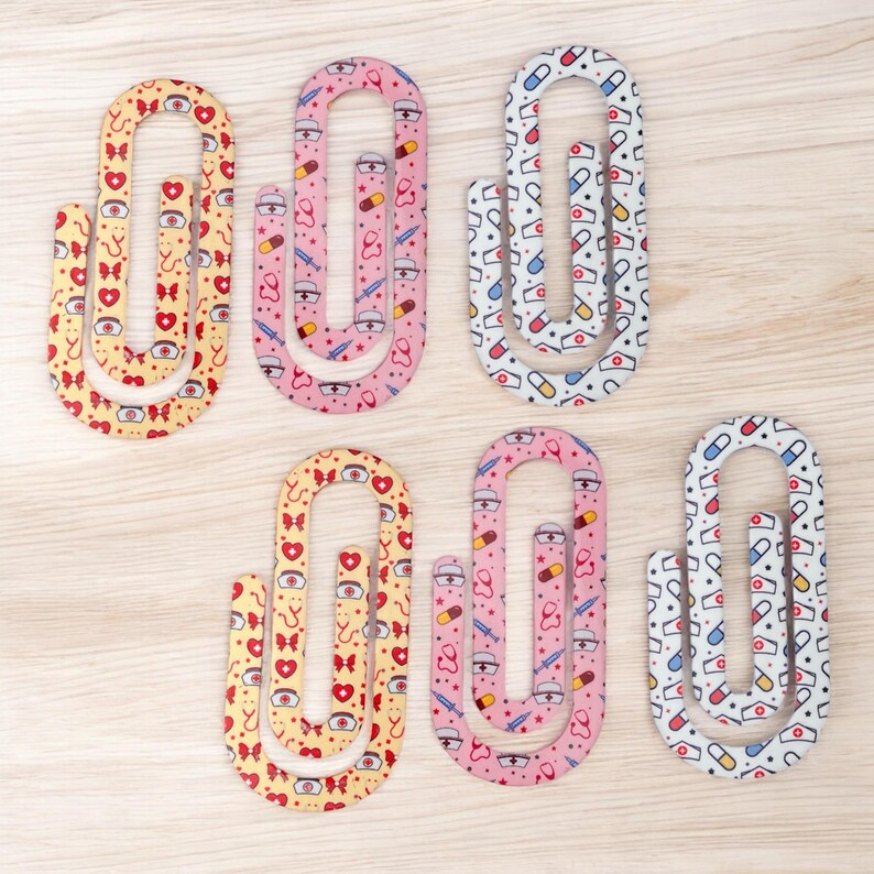 Nurse Paper Clips: Acrylic Office Decor, Set of 6 - Etsy