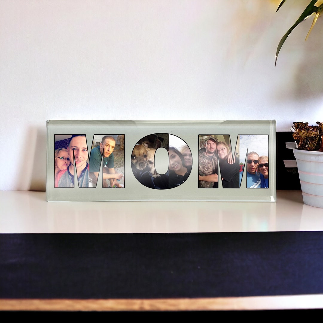 Personalized Mom Photo Collage Glass Tile – Mother's Day Gift - Etsy