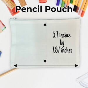 Personalized Pencil Pouch Doodle Letter Design Add Your Name Stationary ...