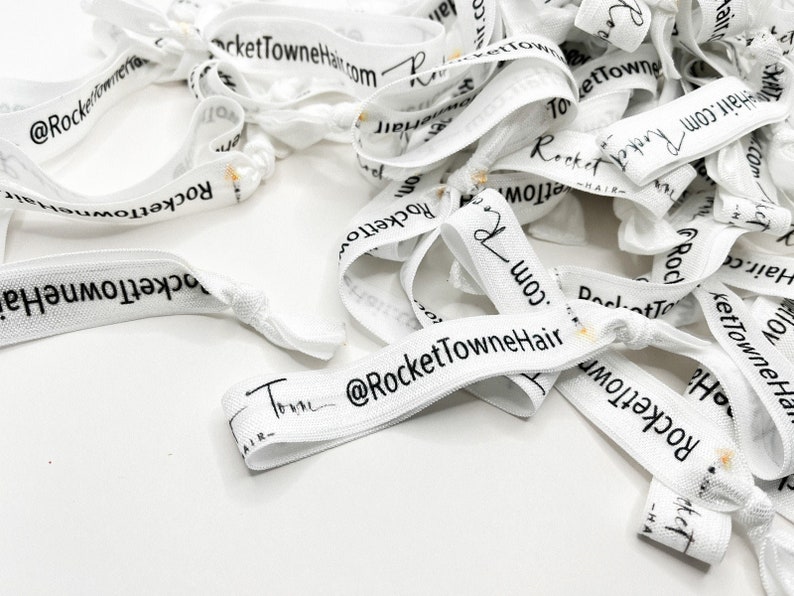 Custom Logo Hair Tie Bracelets - Bulk Salon Gifts - Etsy Australia