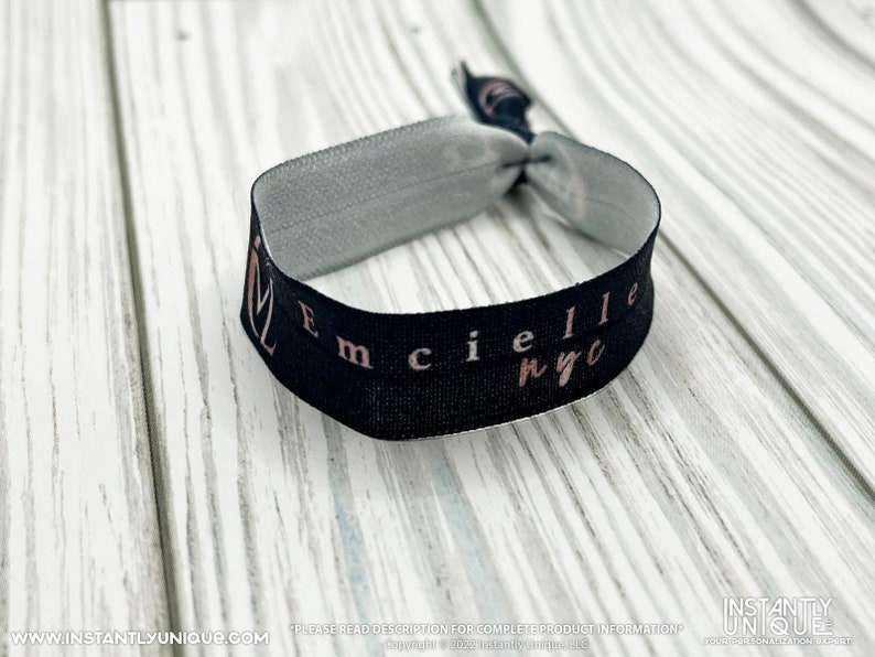 Custom Logo Hair Tie Bracelets - Bulk Salon Gifts - Etsy Australia