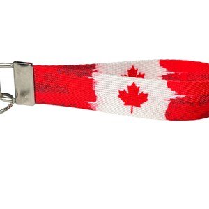 Canadian Flag Artistic (ryan's Version) Personalized Name Nylon Key Fob ...