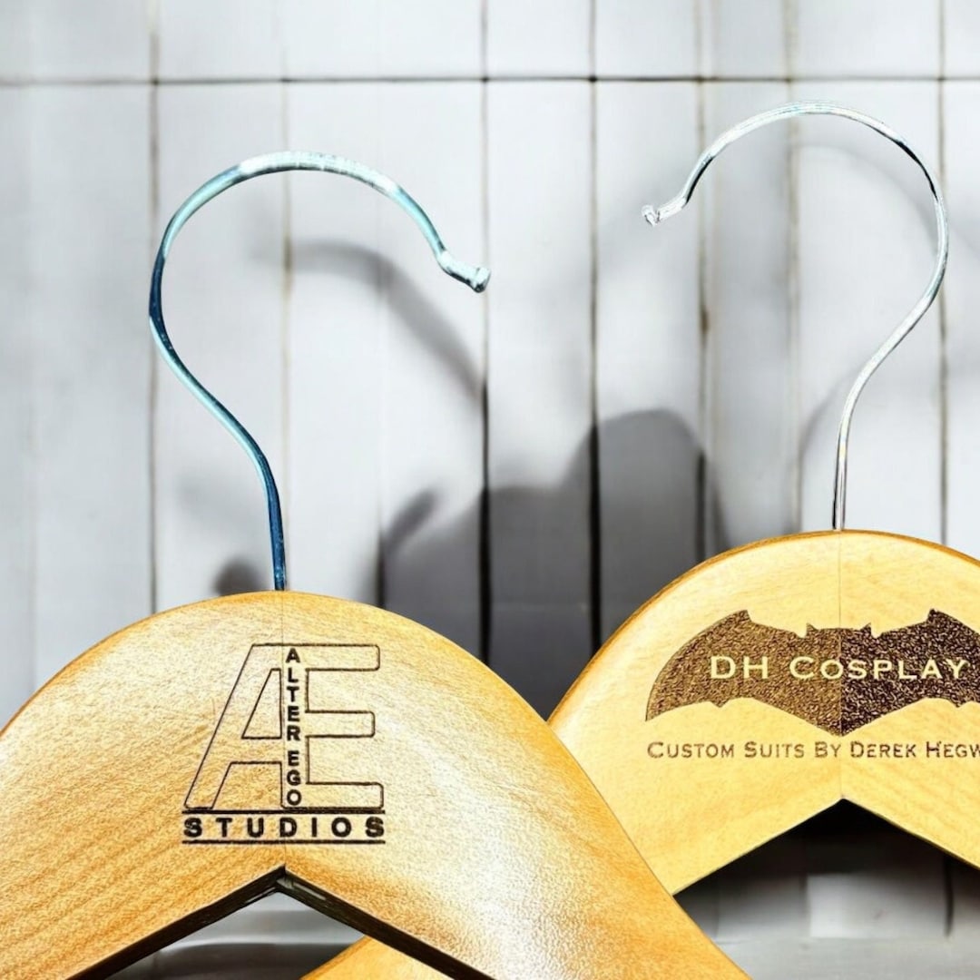 Laser Engraved Logo Hanger: Personalized Boutique Business Hanger - Etsy