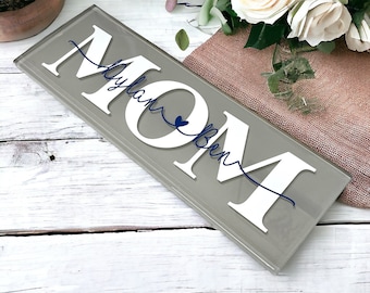 Personalized Mom Tile, Mothers Day Glass Tile - Etsy