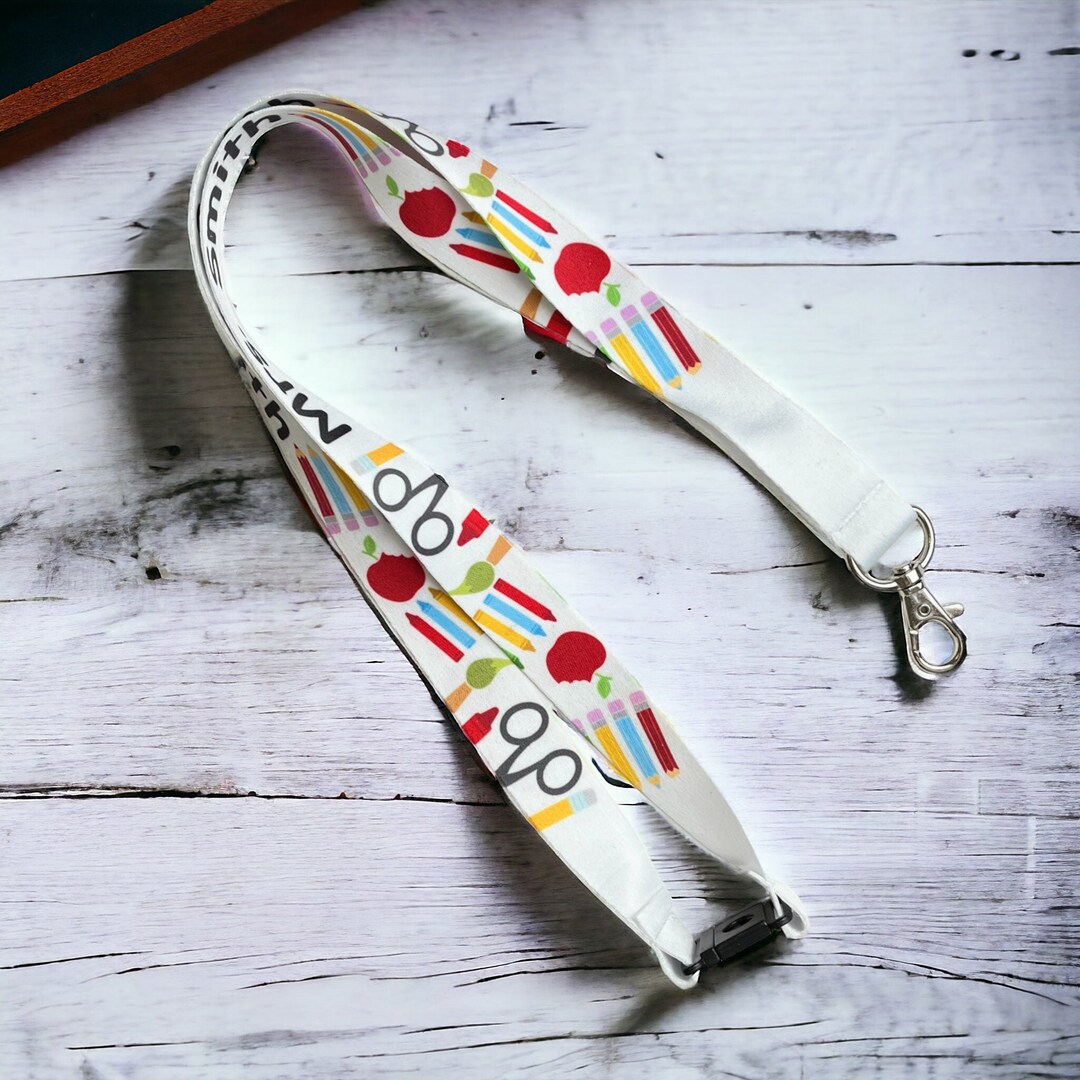 Personalized School Teacher Name Lanyard for Teachers and Students - Etsy