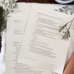 Winter Morning Time Bundle: January Homeschool Printables (PDF) - Etsy