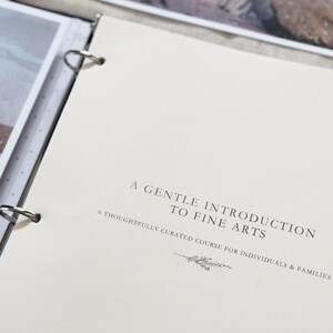 One Year Introduction to Fine Arts Course - Digital Copy - Etsy