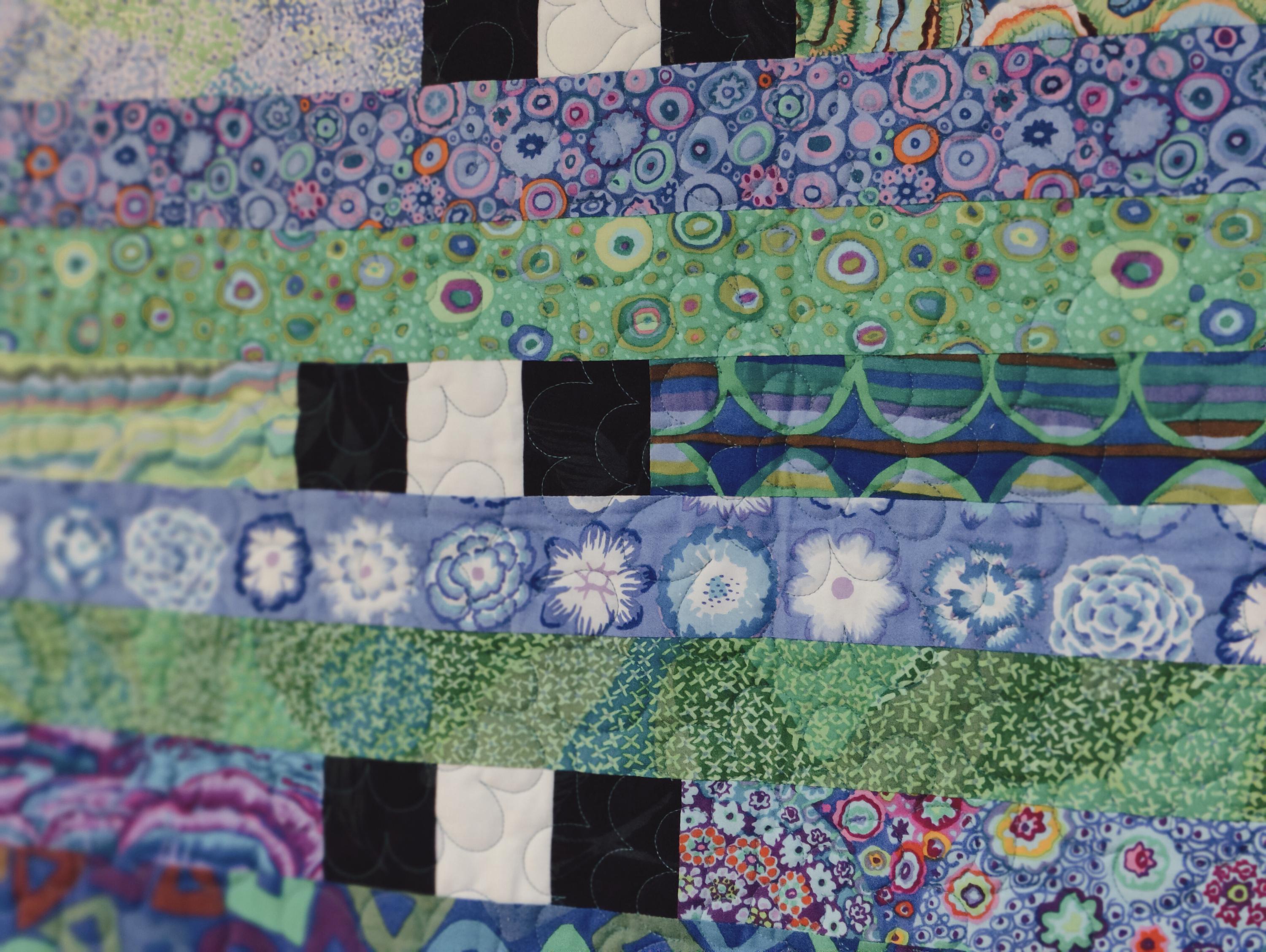 64x67" Kaffe Fassett Fabrics, Sofa Quilt. 100% Quilt Quality Cotton ...