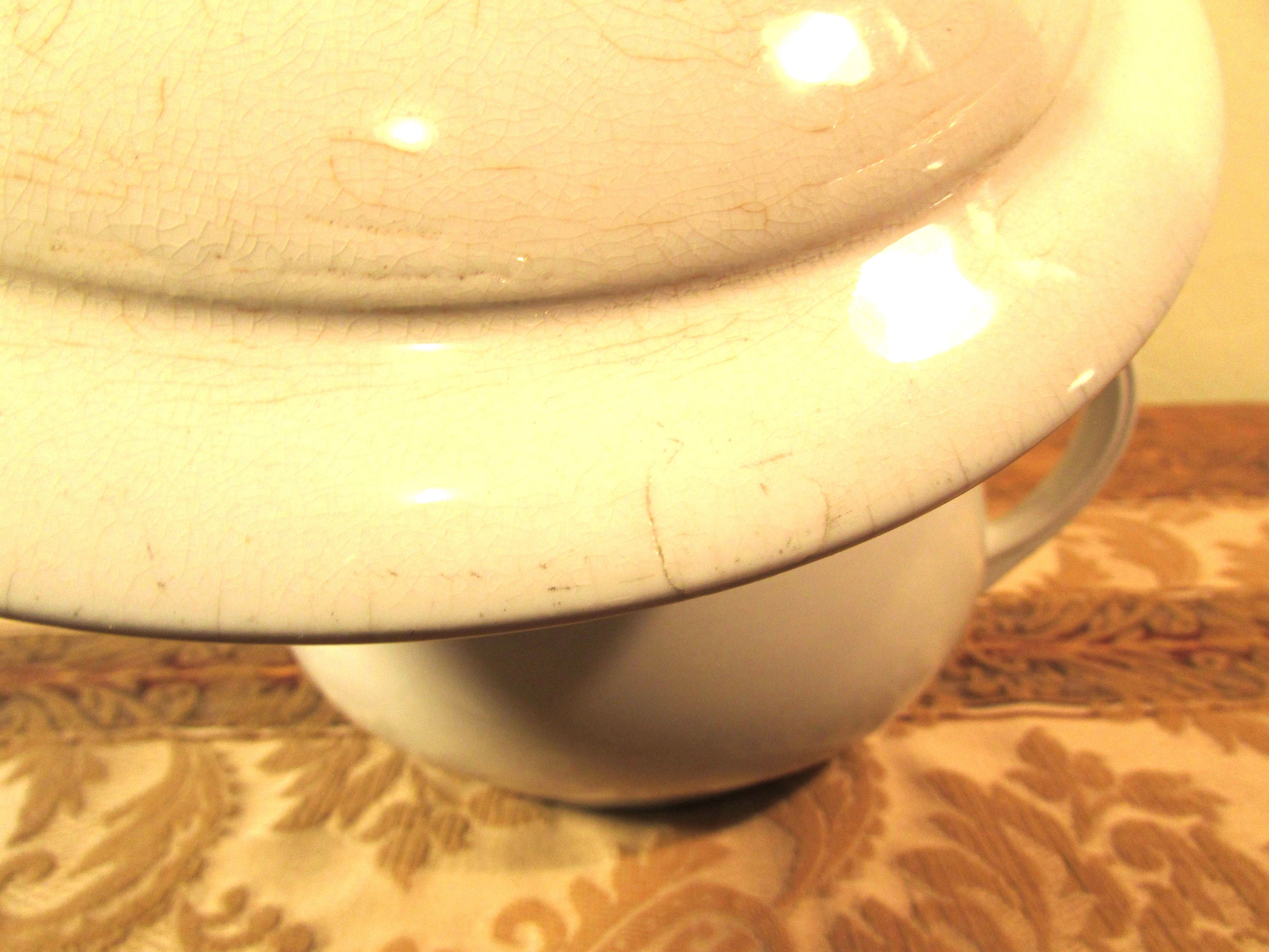 Antique Chamber Pot, Mellor Taylor & Co Ironstone Slop Jar, Mismatched ...