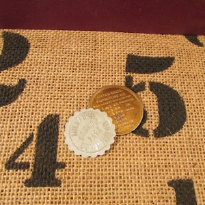 Old Trade Tokens Two Vintage Collectible Tokens | Etsy