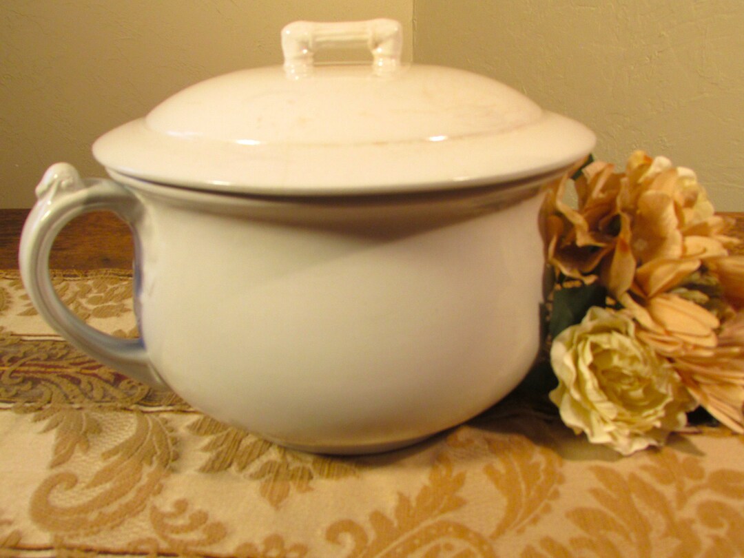 Antique Chamber Pot, Mellor Taylor & Co Ironstone Slop Jar, Mismatched ...