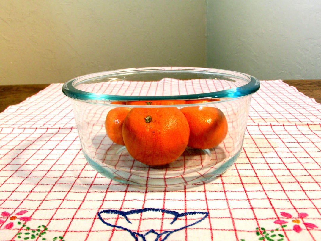 Vintage Clear Pyrex Bowl, 1 Quart Storage Dish, Model 7201R - Etsy