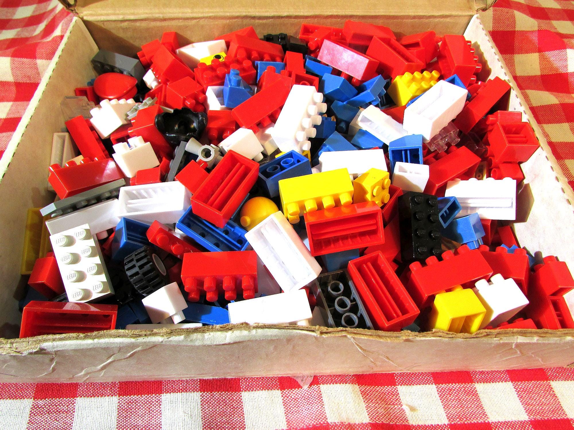 Set of Loc Bloc 250 Building Blocks, 1970s Toy Interlocking Plastic ...