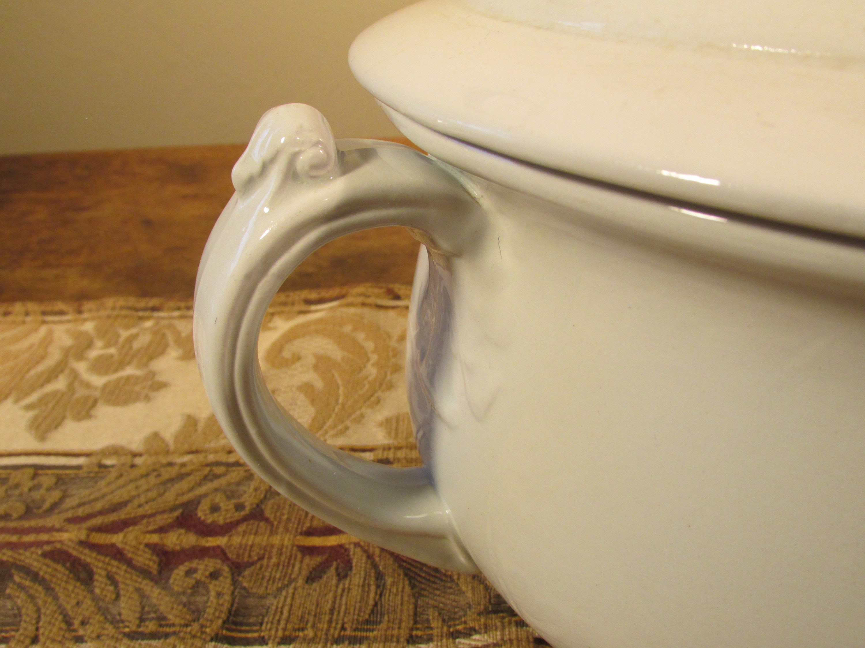 Antique Chamber Pot, Mellor Taylor & Co Ironstone Slop Jar, Mismatched ...