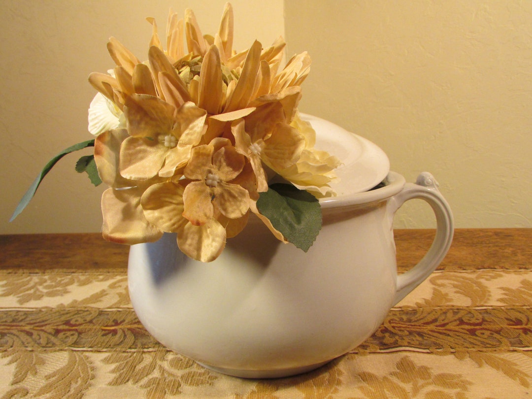 Antique Chamber Pot, Mellor Taylor & Co Ironstone Slop Jar, Mismatched ...
