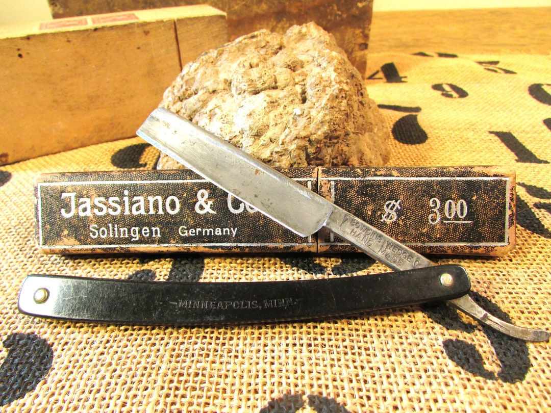 Bowdins Wedge Straight Razor, Vintage Straight Edge Razor in Mismatched ...