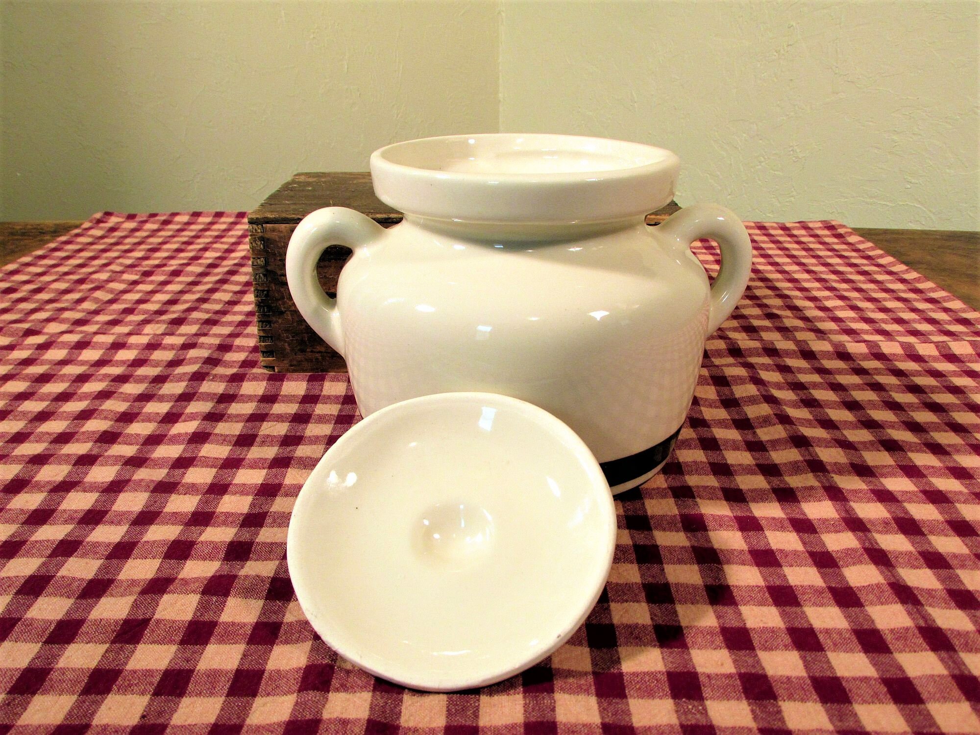 Vintage Mccoy Pottery Bean Pot - Etsy