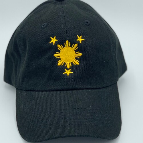 Filipino Sun Dad Hat BLACK/WHITE EMBROIDERED Funny Filipino - Etsy