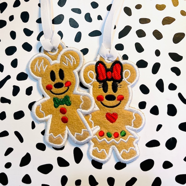 Mickey Gingerbread Embroidery - Etsy