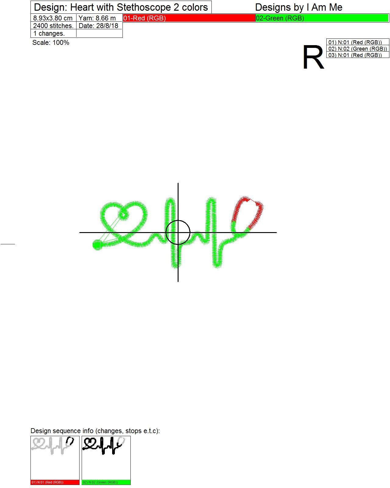 Nursing Embroidery Design - Heart With Stethoscope - Etsy