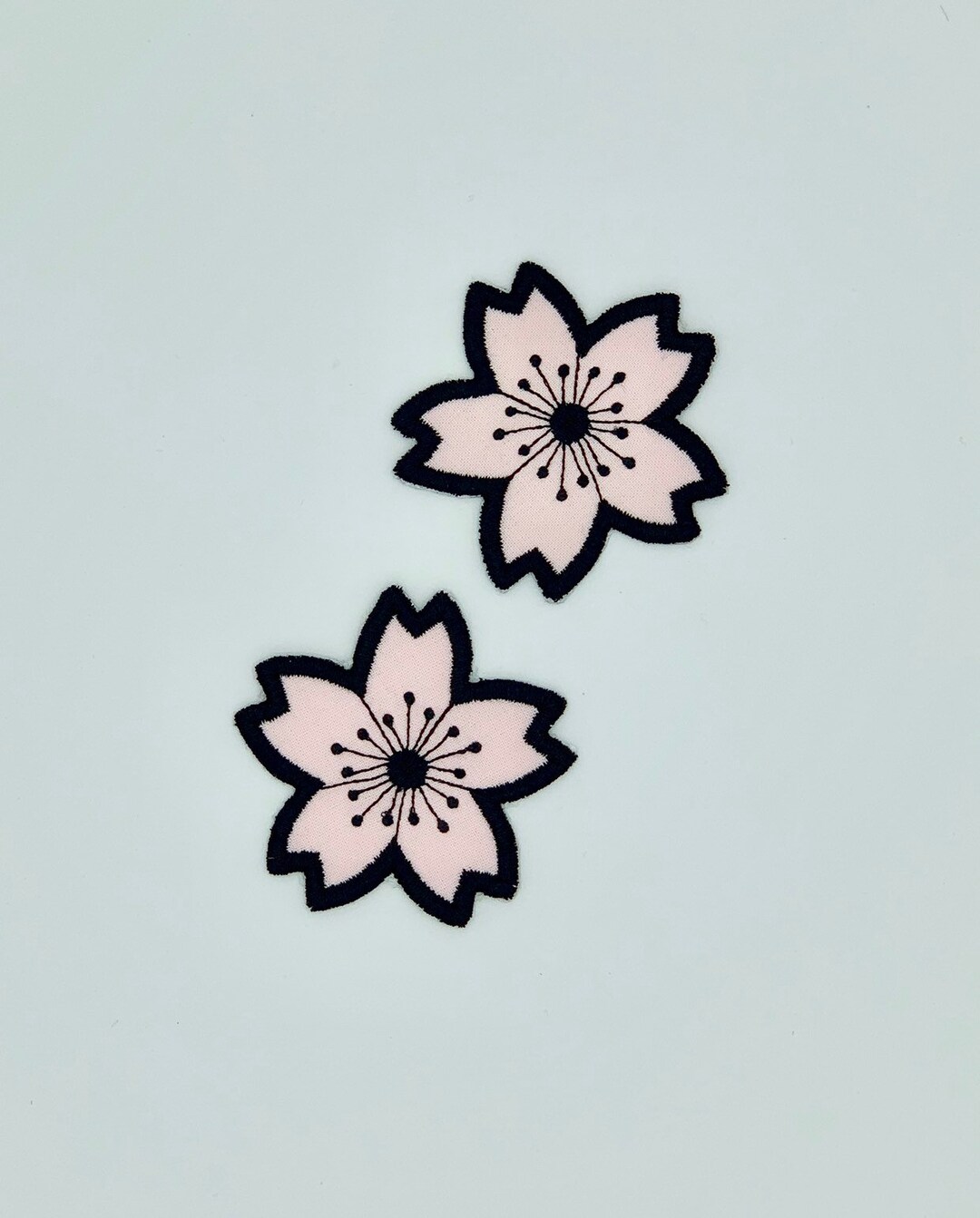Floral Patch Sakura Blossom Flower Iron on Patch Cherry Blossom Patch ...