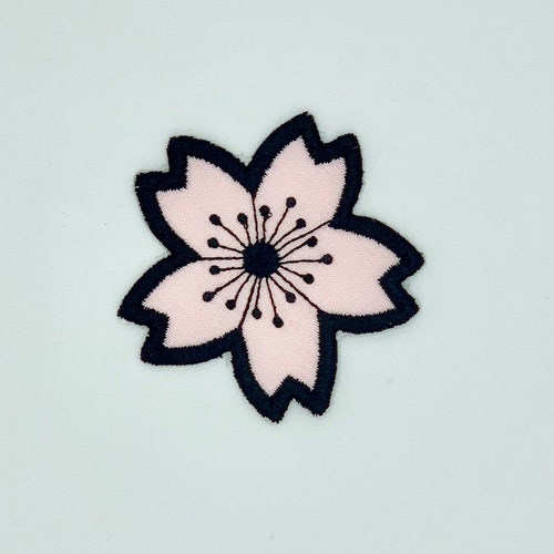 IRON ON PATCH Pink Sakura Cherry Blossom Kawaii Japan Flower - Etsy
