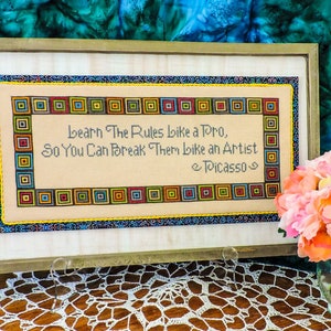 Always Be an Artist Cross Stitch Pattern by Boulder Valley Stitching ...