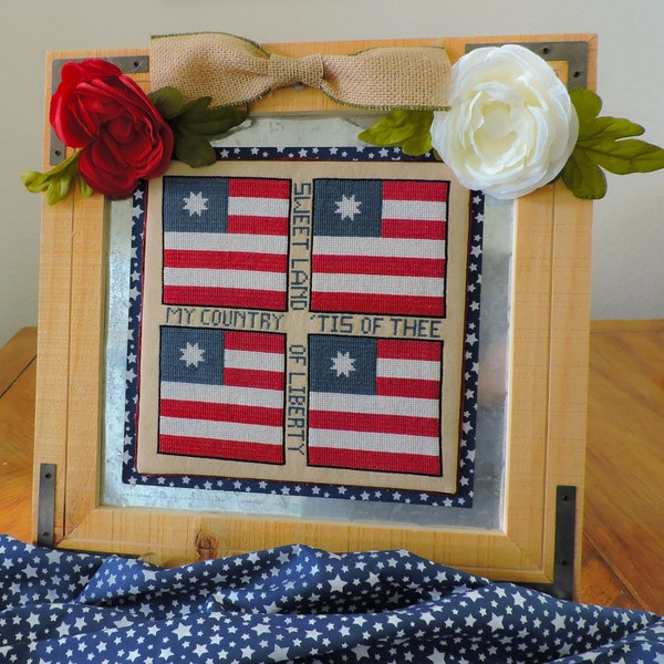Land of Liberty Cross Stitch - Etsy