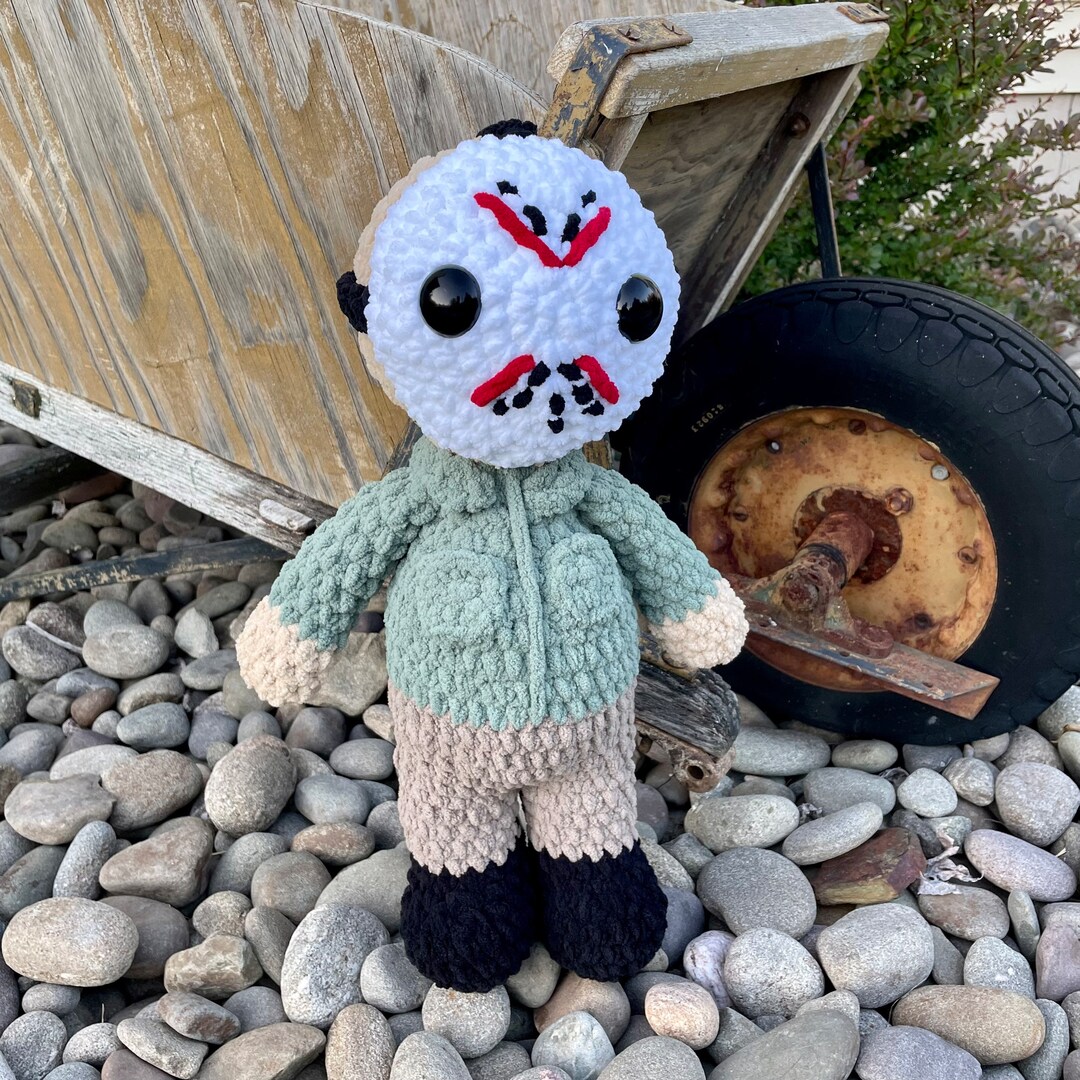 Jason Crochet Doll - Friday the 13th - Handmade Plushie - Halloween ...