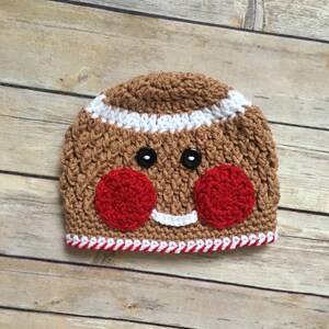 Gingerbread Crochet Hat - Handmade Hat - Beanie - Toddler Hat - Baby ...