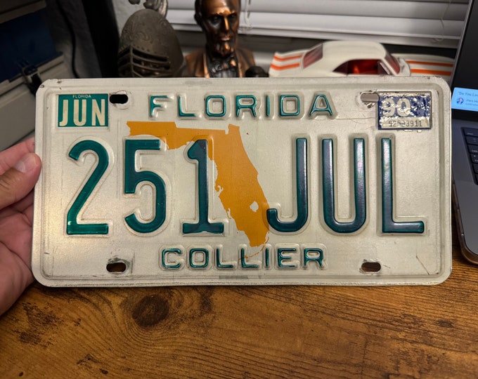 Vintage Florida License Plate Nice Shape . Vintage FL License Plate ...