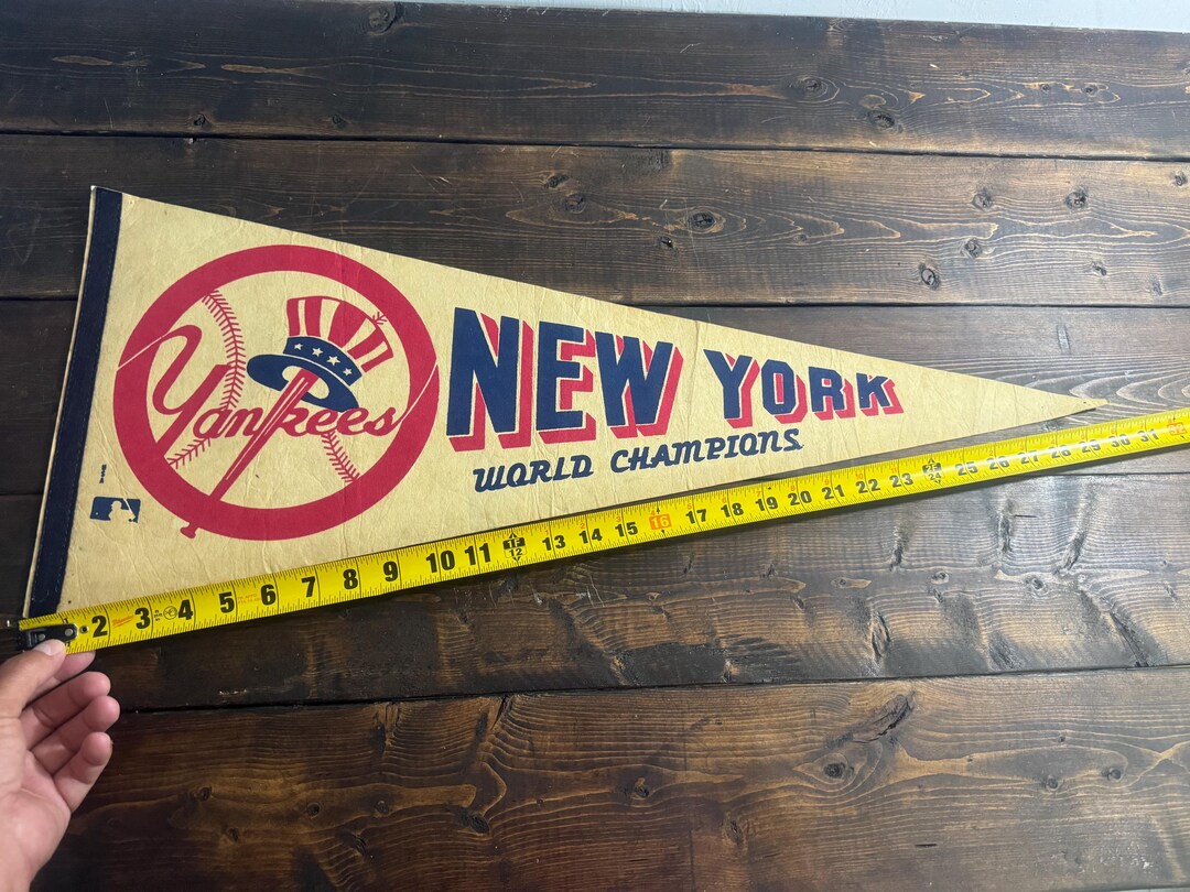1970s New York Yankees World Champions Pennant , Vintage New York ...