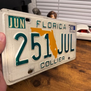 Vintage Florida License Plate Nice Shape . Vintage FL License Plate ...