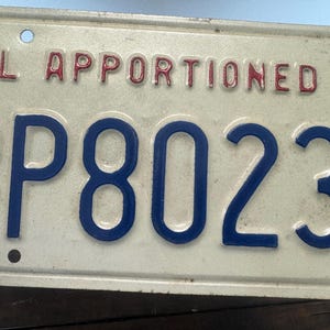 Vintage California License Plate “cal Apportioned” . Vintage License ...