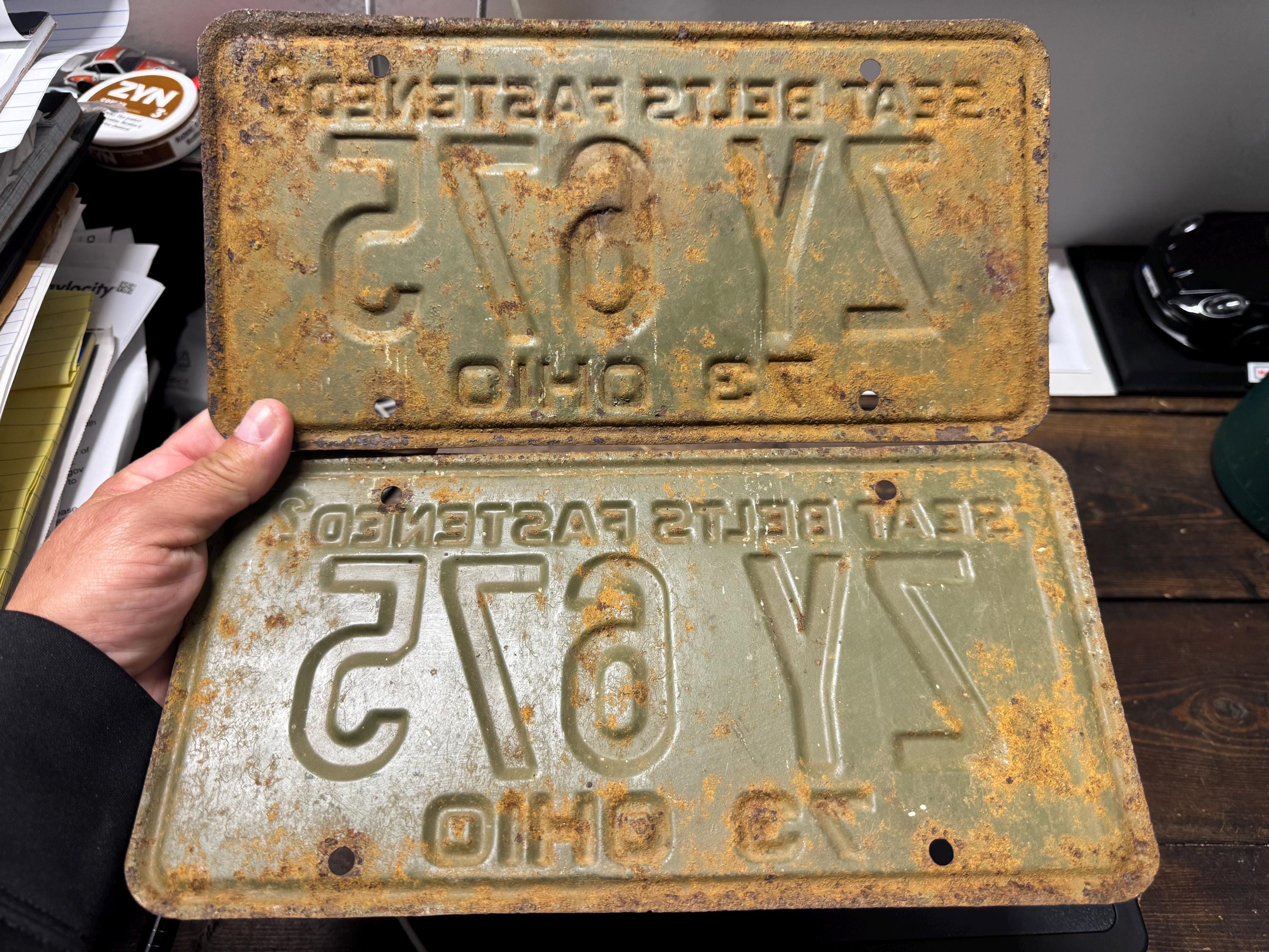 Vintage Ohio License Plate Pair . License Plate Pair . Vintage License ...