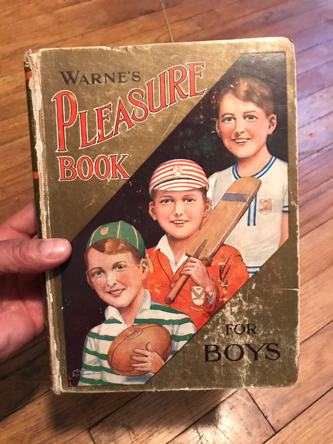 1931 Pleasure Book for Boys Fully Illustrated . Warnes Pleasure Book for Boys . Vintage Book ...