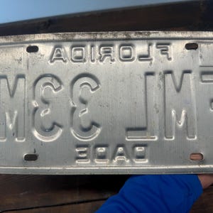 Vintage Florida Miami Dade License Plate . Vintage Miami Car Tag ...