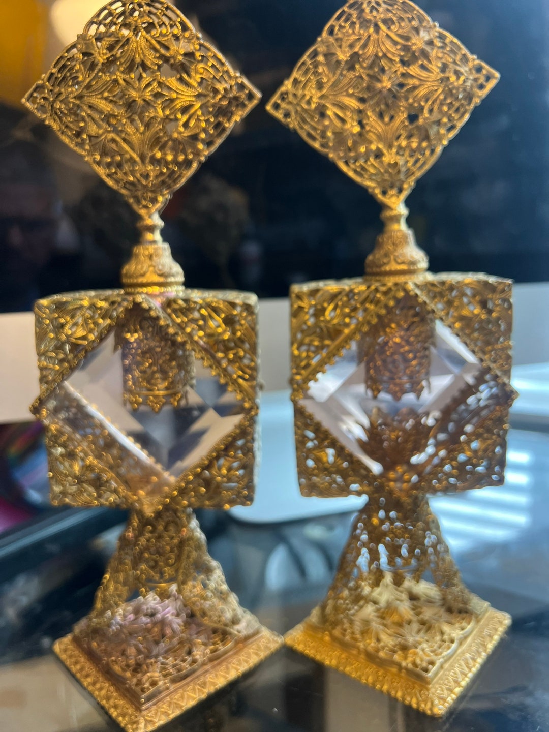 Antique Perfume Bottles Very Ornate and Intricate Hand Made Gilded . Vintage Perfume Bottles ...