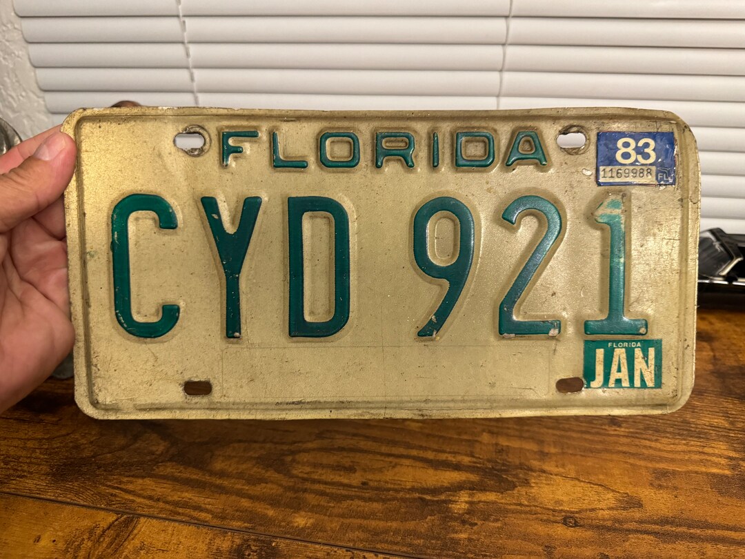 Vintage Florida License Plate - Etsy