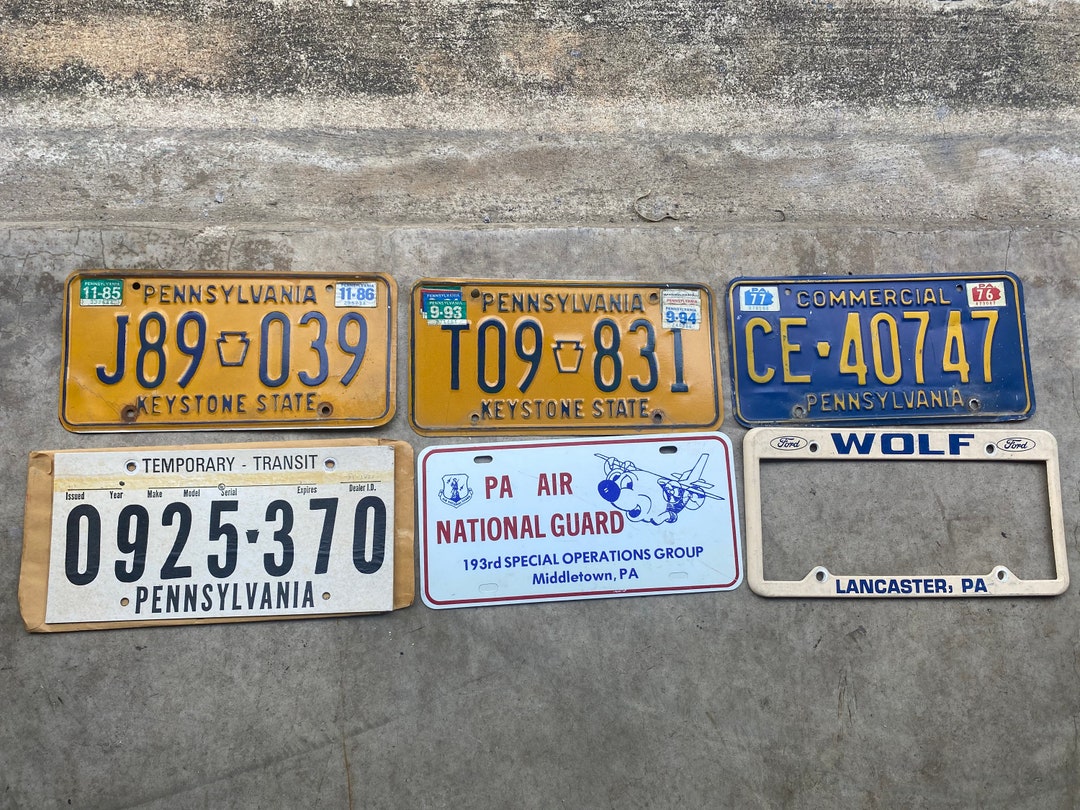 License Plate Lot You Get Them All . Vintage License Plates Lot ...