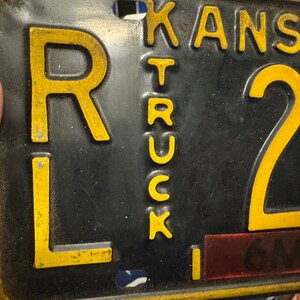 1968 Kansas Truck Farm License Plate . Vintage Farm Kansas Truck Tag - Etsy