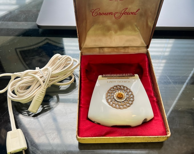 Lady Schick Crown Jewel Electric Shaver Tested and Working . Vintage ...