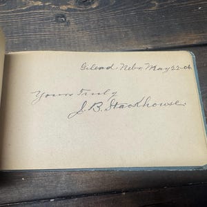 Antique Autograph Book Beautiful With Autographs From 1906. 1900s ...