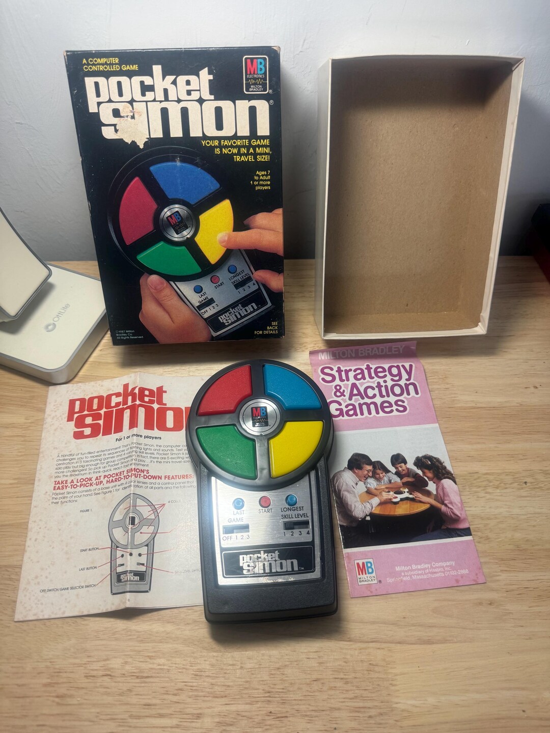Vintage Pocket Simon Electronic Game From 1985 . Vintage Game . Pocket ...