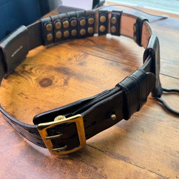 Vintage Police Belt - Etsy