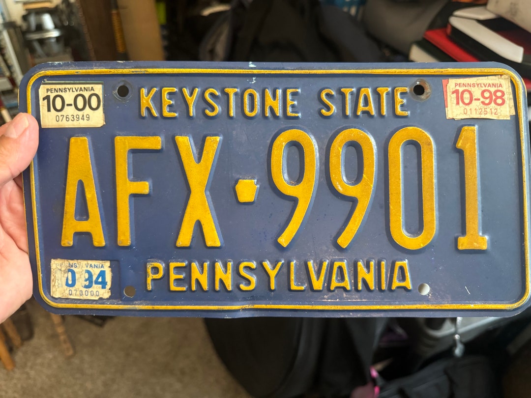 Vintage Pennsylvania License Plate. Vintage Pa Plate - Etsy
